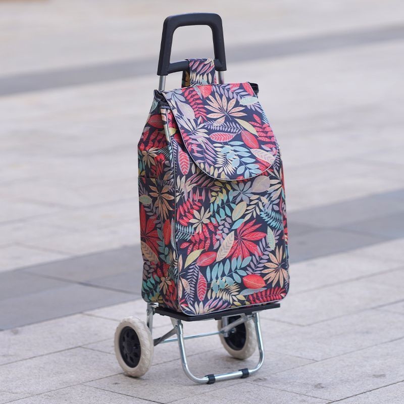 Silent Portable Grocery Cart Small Pull Cart Lightweight Hand Pull Cart ...