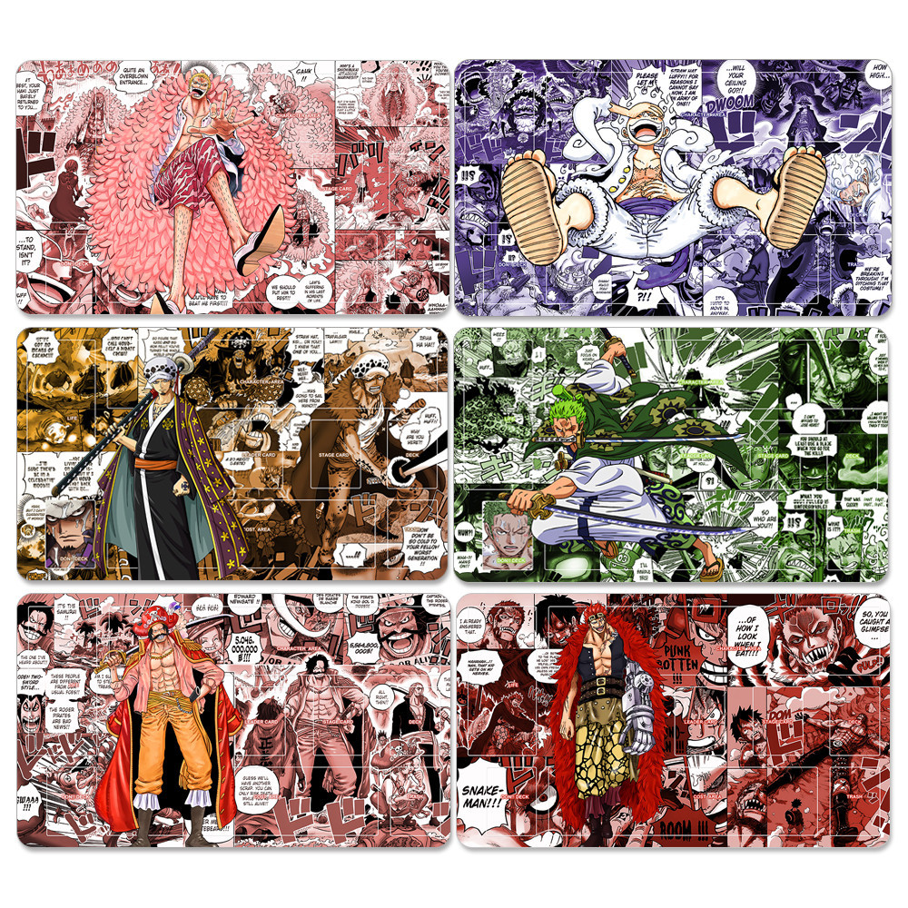 OPCG One Piece Playmat Luffy Law Zoro Ace Perona Trading Card Game Mat ...