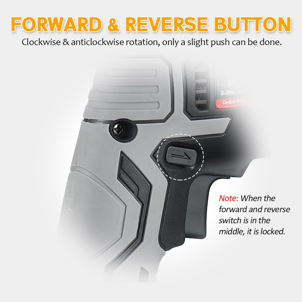 7500mAh Electric Rotary Hammer Cordless Rechargeable Multifunction ...