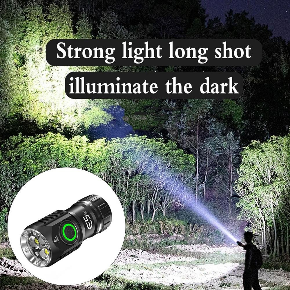 High Power Flashlight Rechargeable Led Small Flashlight Torch Super ...