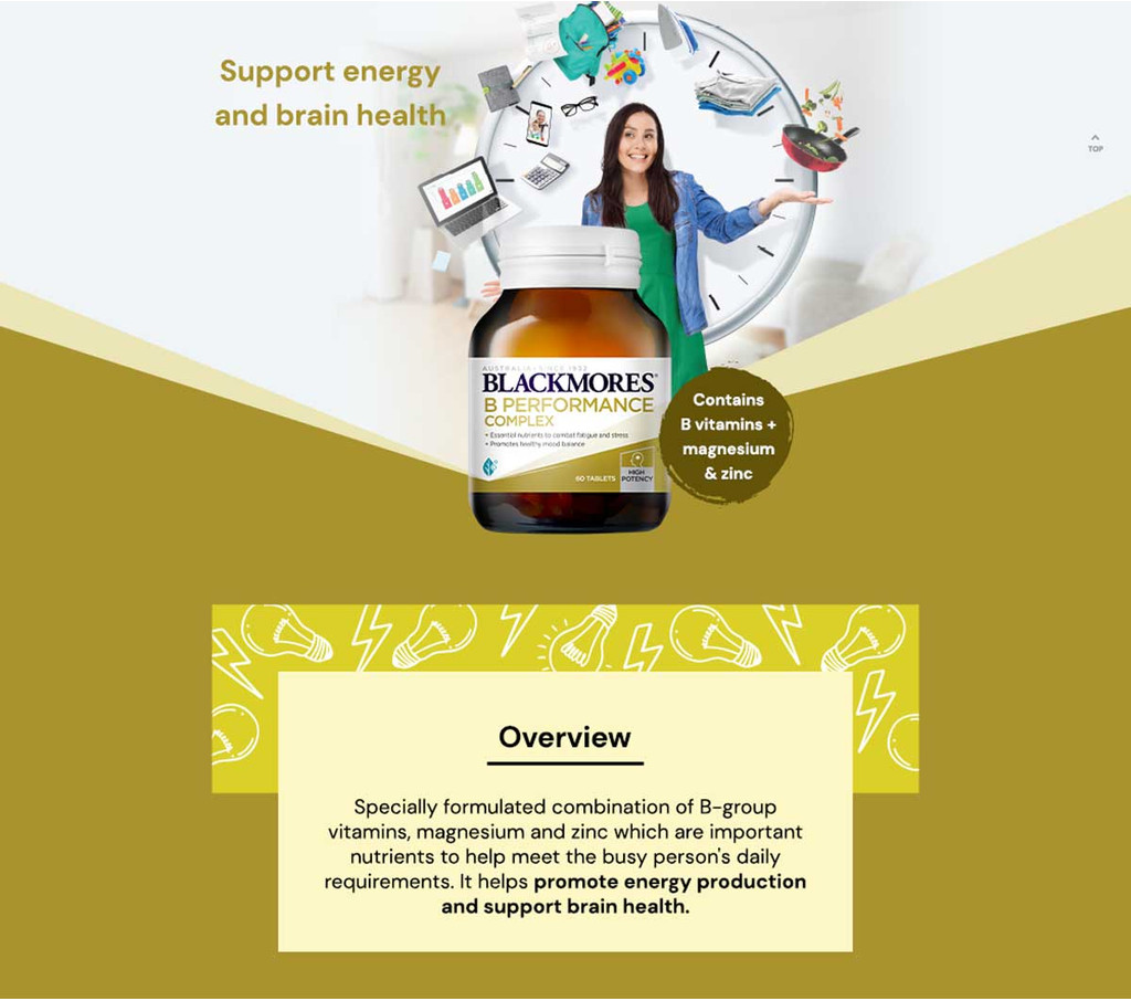 [Bundle of 2] Blackmores B Performance Complex Tablets (60s) Supports ...