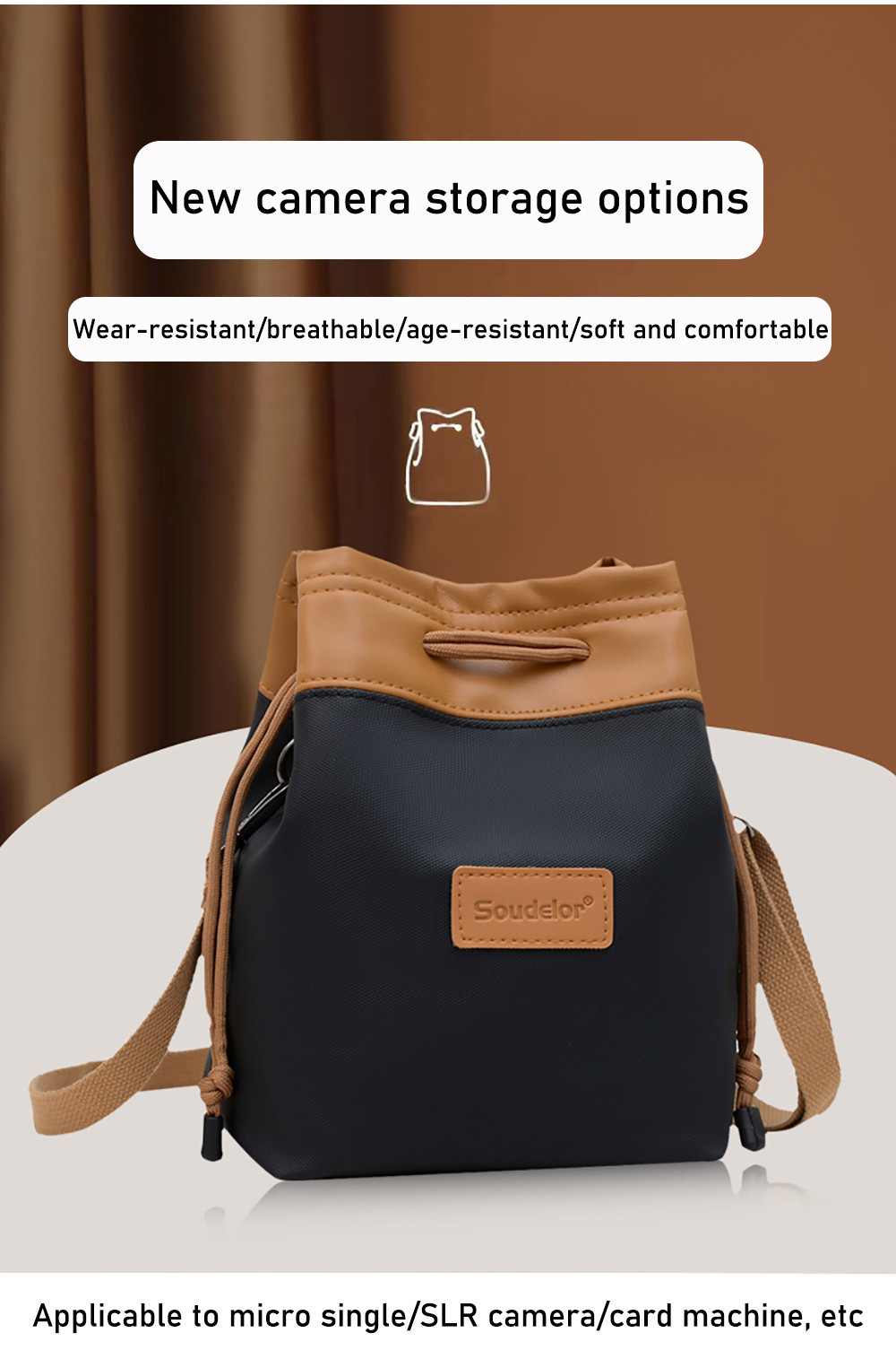 Camera Drawstring Bags Casing for Canon EOS R100 R50 R RP R10 R8 R7 R6 ...