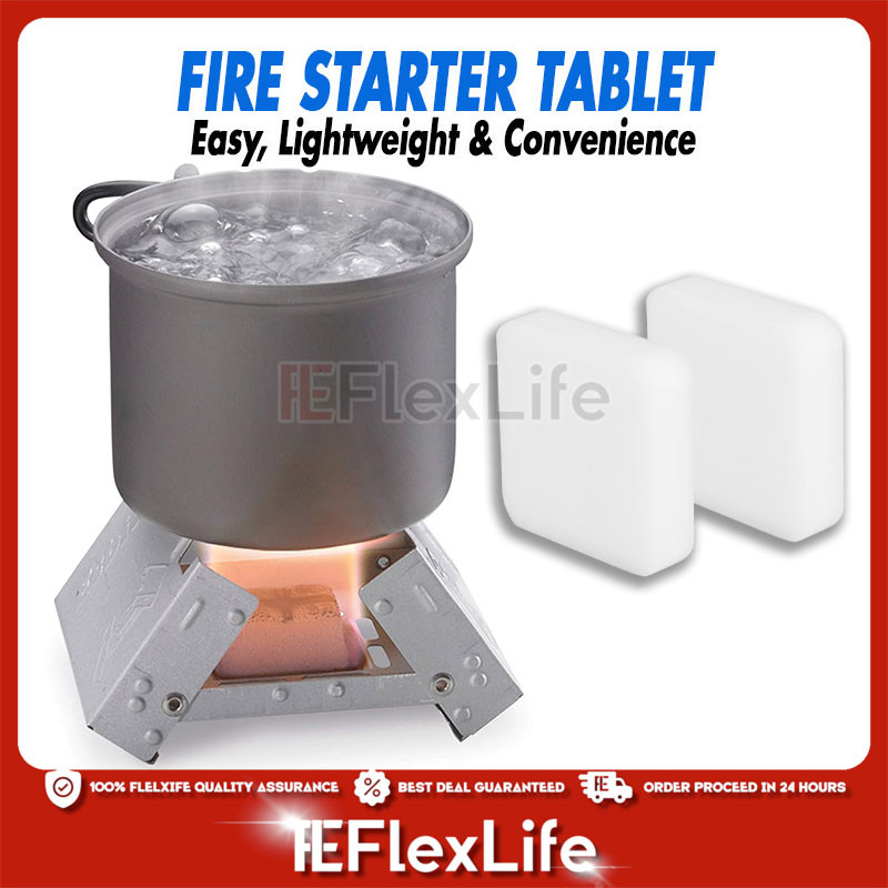 PCS Solid Light Weight Cube Hexamine Fuel Campfire Tablet Camping Fire ...