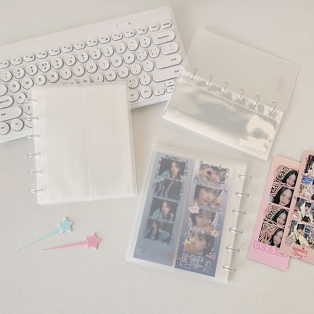 Ins Minimalist Frosted Photo Album Mushroom Button Loose-leaf Vertical ...
