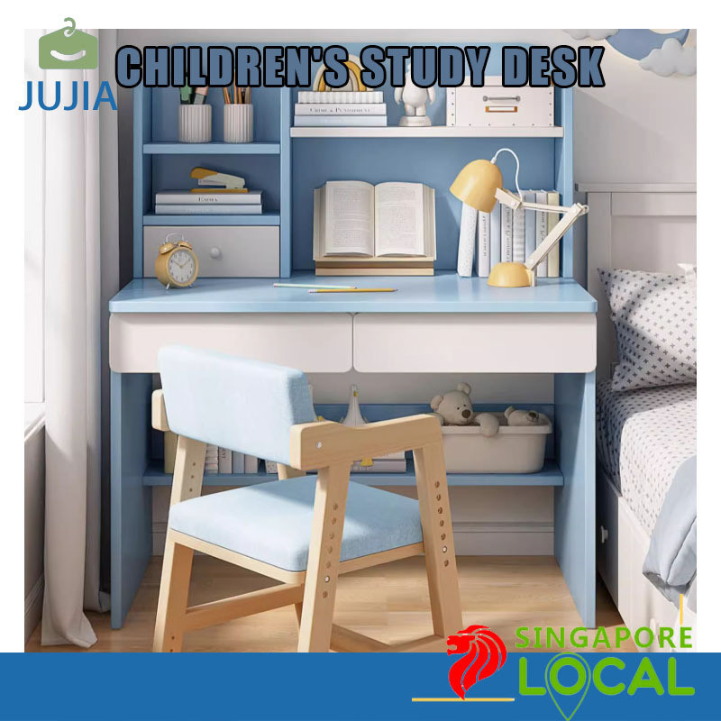 JUJIA Student Table with Bookshelf Computer Home Writing Study Pupil ...