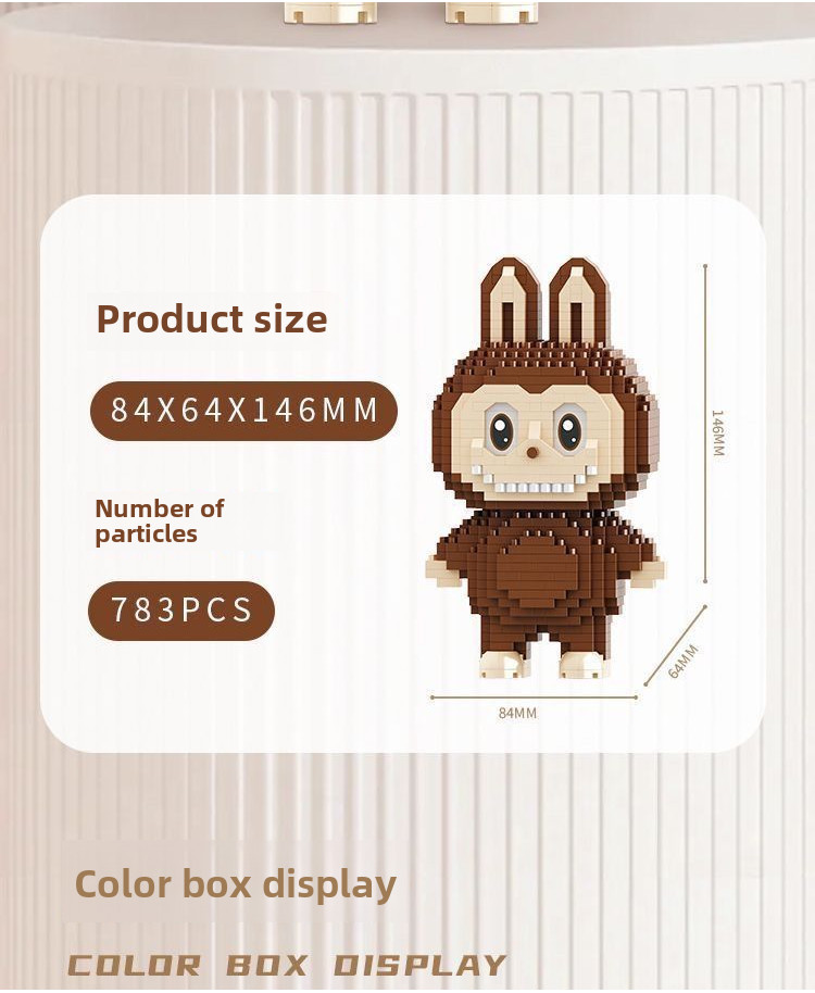Labubu Building Block Toy Compatible with LEGO Cartoon Figure ...