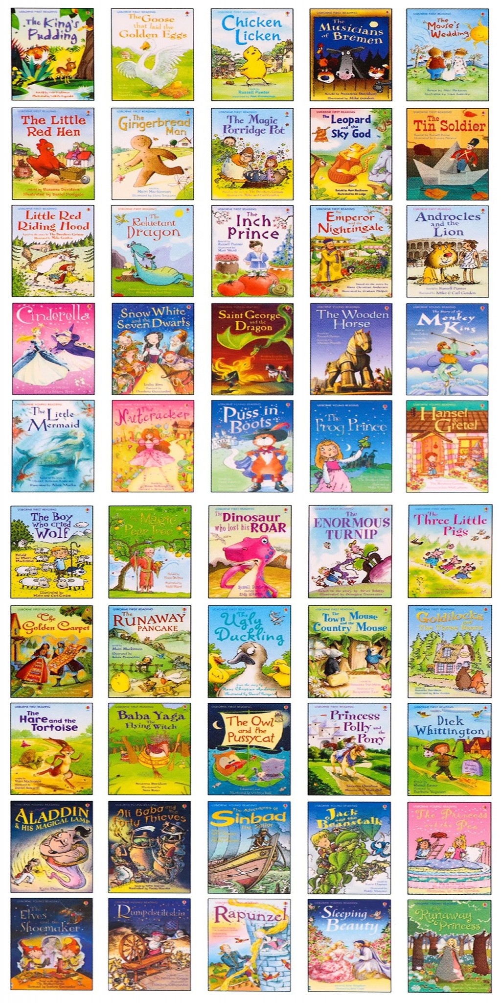 USBORNE My Reading Library Series | First Reading Library 50 Books ...