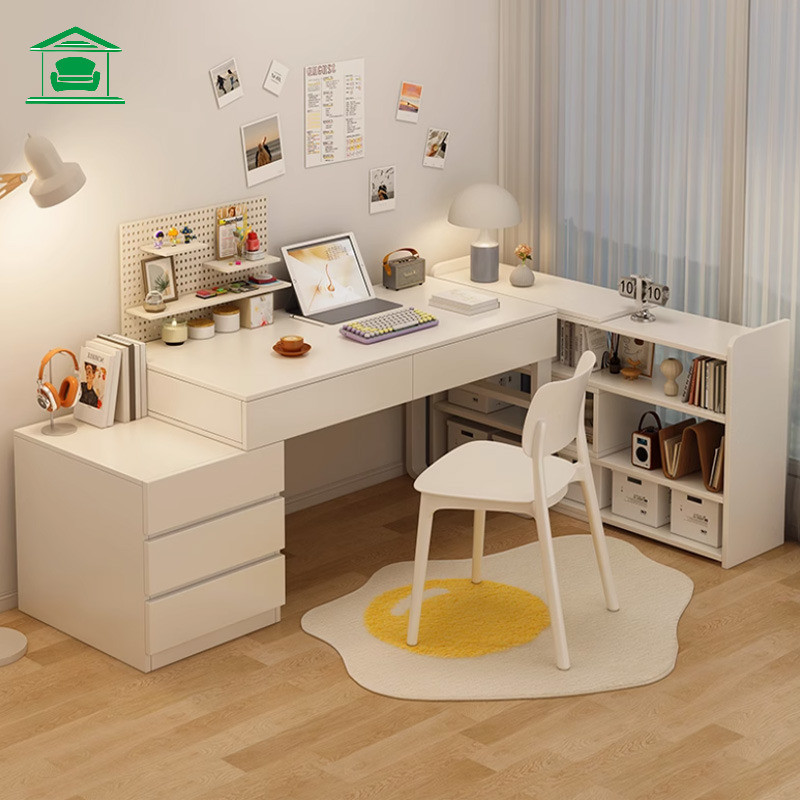 SP Study Table Dressing Computer Desk Integrated Bedroom Minimalist ...