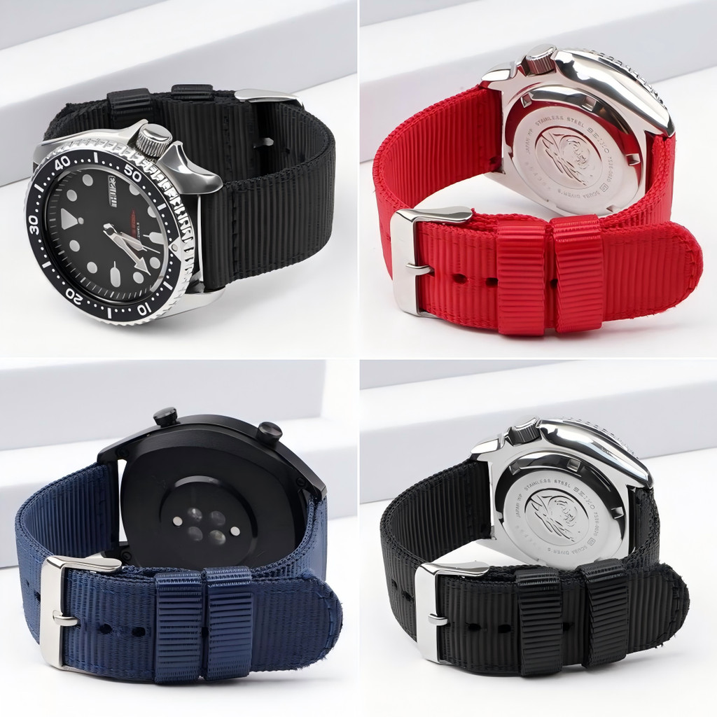 Nylon Canvas Watch Band 18mm 20mm 22mm 24mm Quick Release Watch Strap ...