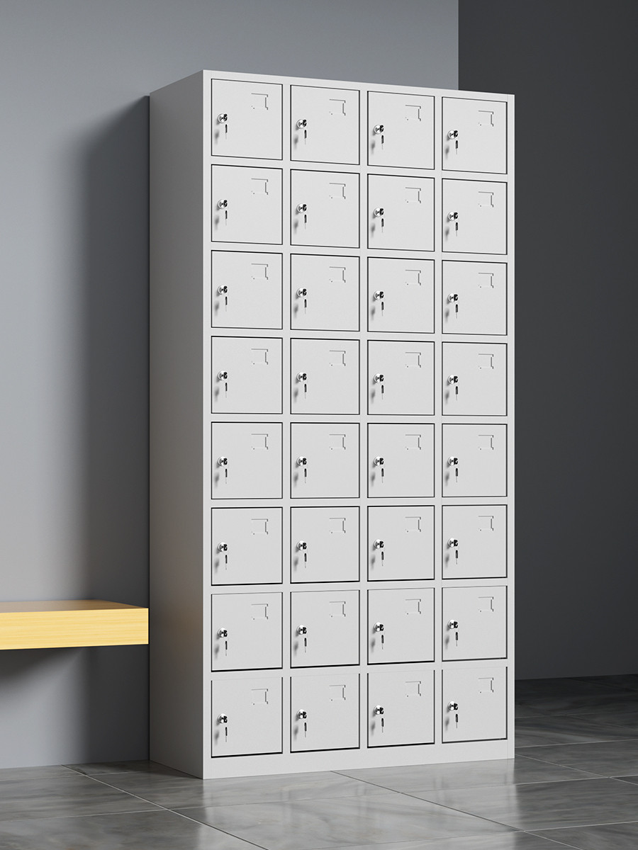 Bag Staff Wardrobe Metal Employee Storage Cabinet Dormitory 32-Door ...