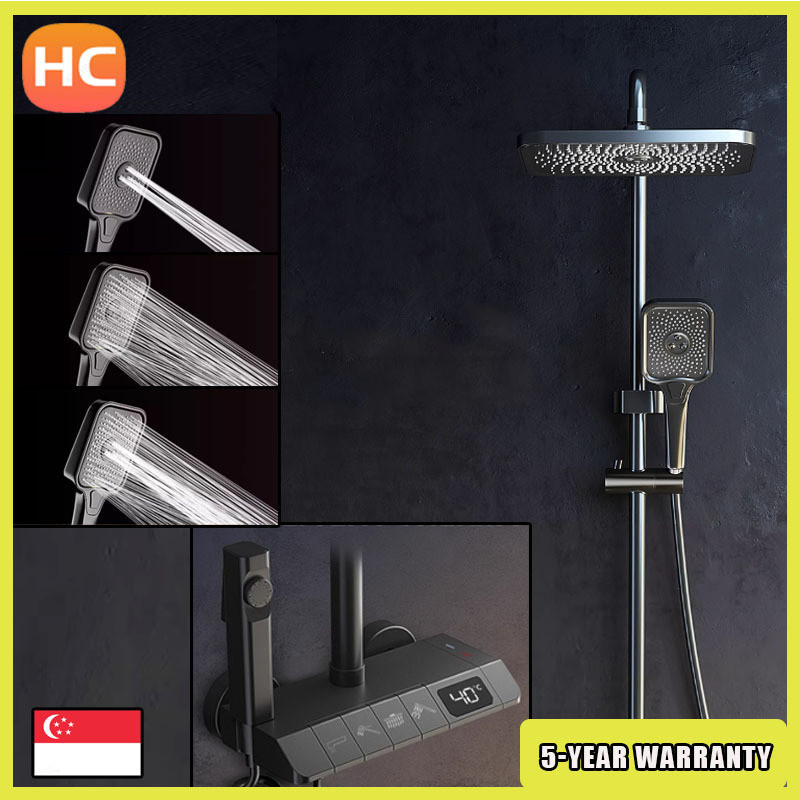 KTT HC Showerheads Rain Set Screen Smart Thermostatic Wall-mounted ...