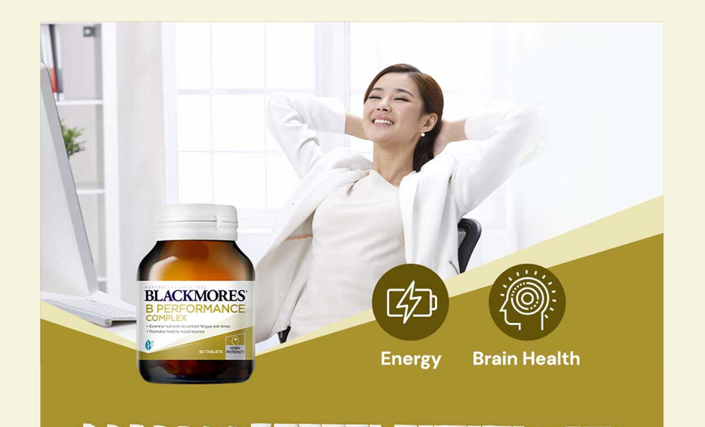 [Bundle of 2] Blackmores B Performance Complex Tablets (60s) Supports ...