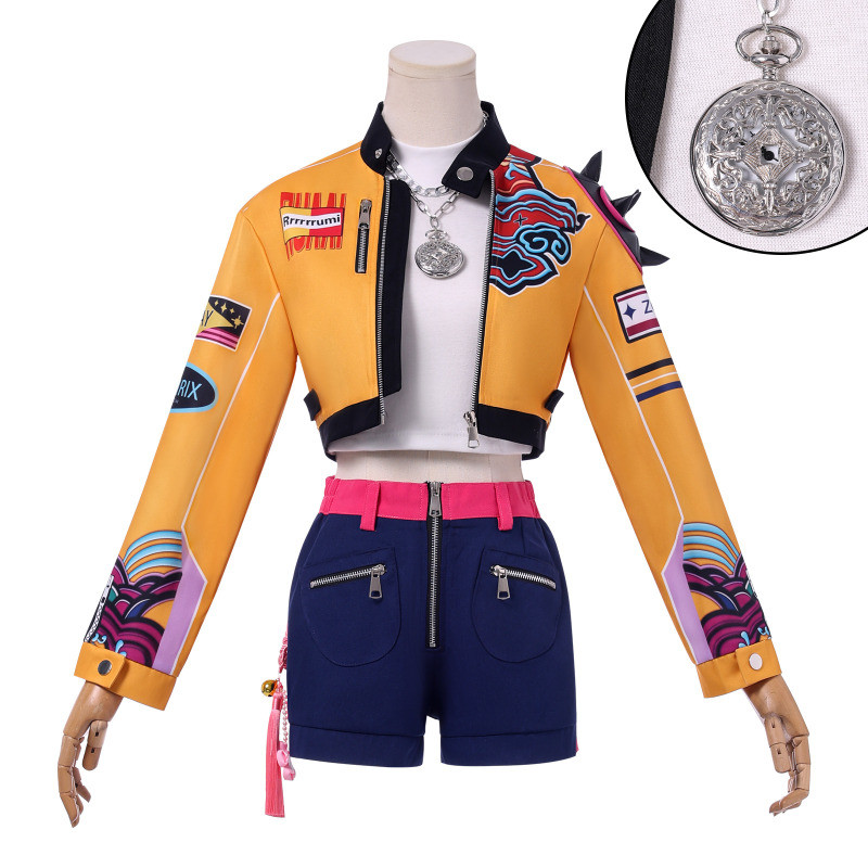 Kpop Demon Hunters Rumi Zoey Mira Cosplay Costume Kpop Demon Hunters ...