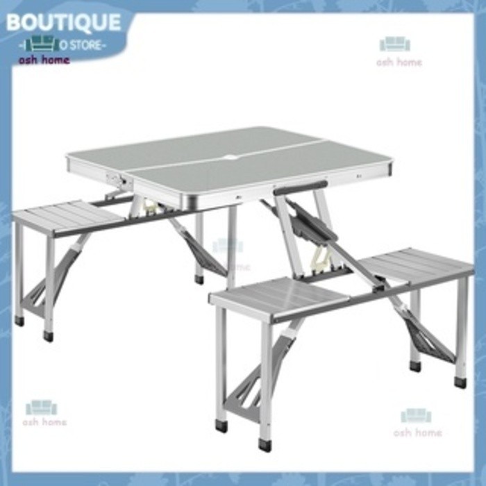 PCY Outdoor folding table and chair one table four chairs portable ...