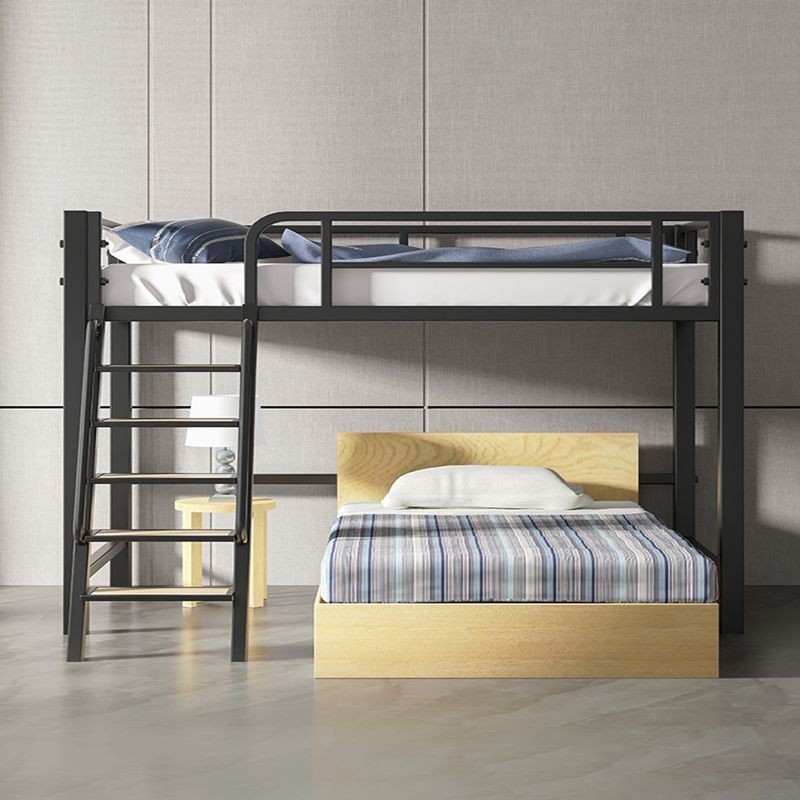 Nordic Iron Loft Bed Loft Bed Multi-functional Small Apartment Single ...
