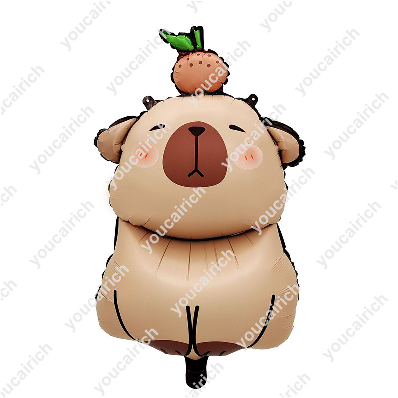 Capybara Birthday Party Decorations Capybara Aluminum Foil Balloon ...