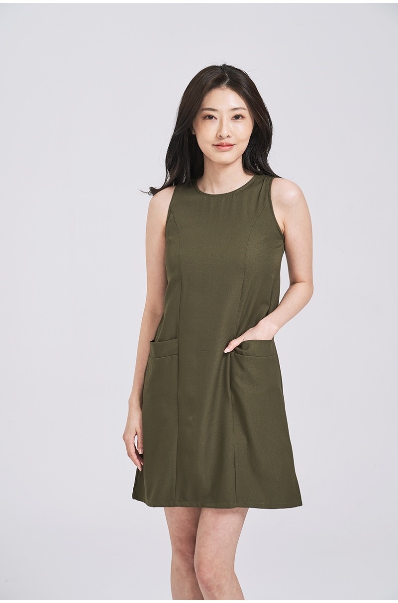 Weekend X Ob Design Casual Work Women Clothes Sleeveless Pockets A-Line ...