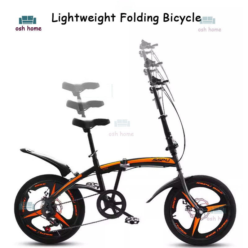 OSH Collapsible Disc brakes 7-speed Shimano/ Authentic Folding Bike ...