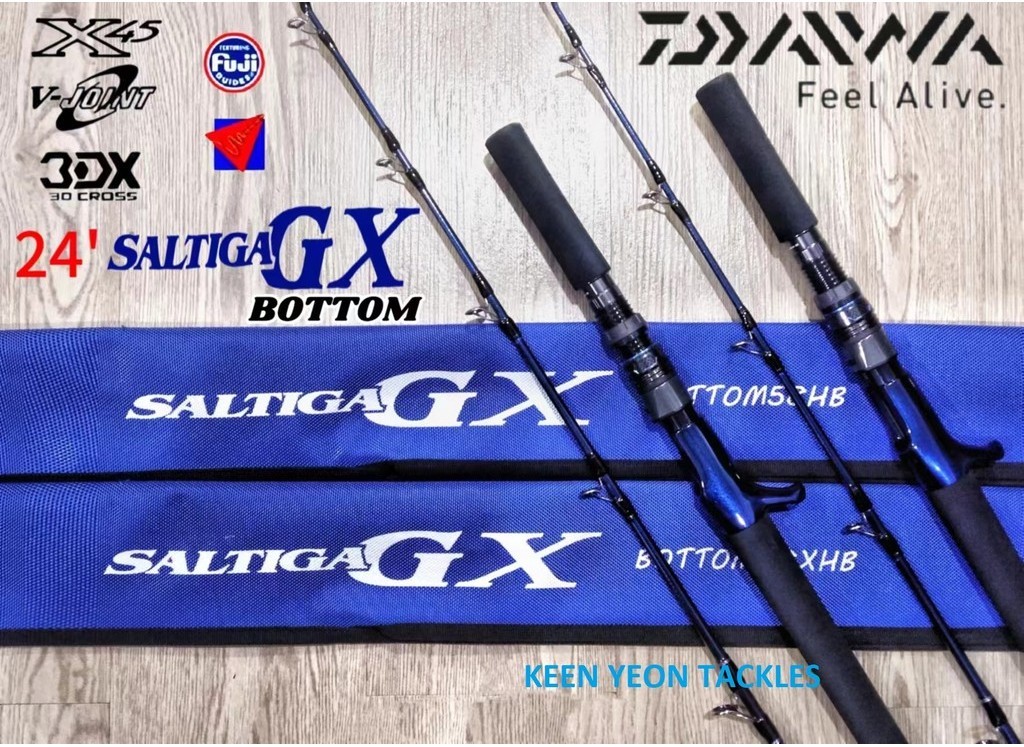 DAIWA 2024' SALTIGA GX BOTTOM BAITCASTING ROD | Shopee Singapore