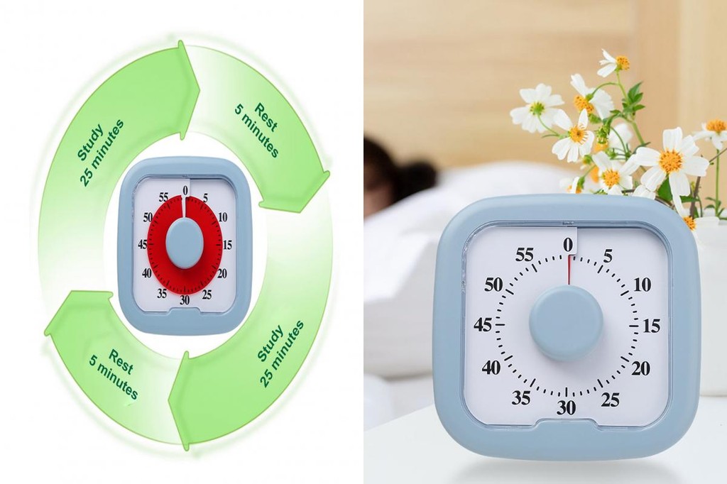 Kitchen Timer for Meetings Portable Timer for Presentations 60 Silent ...