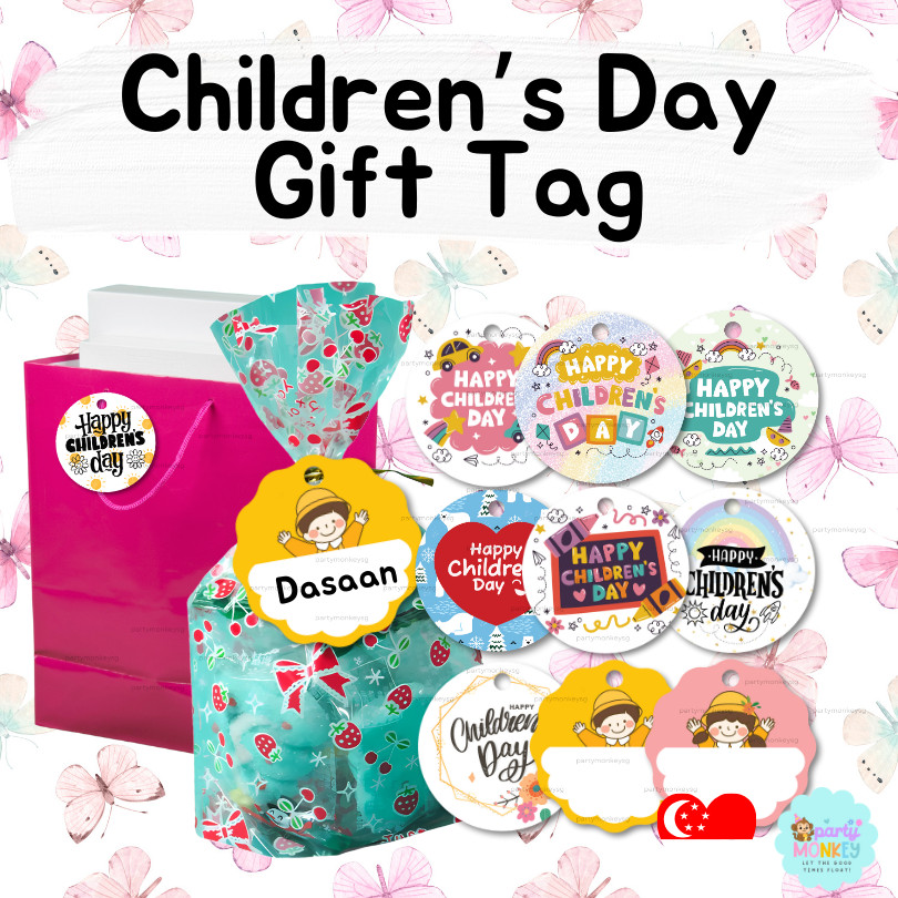 PartyMonkey Children's Day Gift Tag for Goodie Bags Present Small Gift ...
