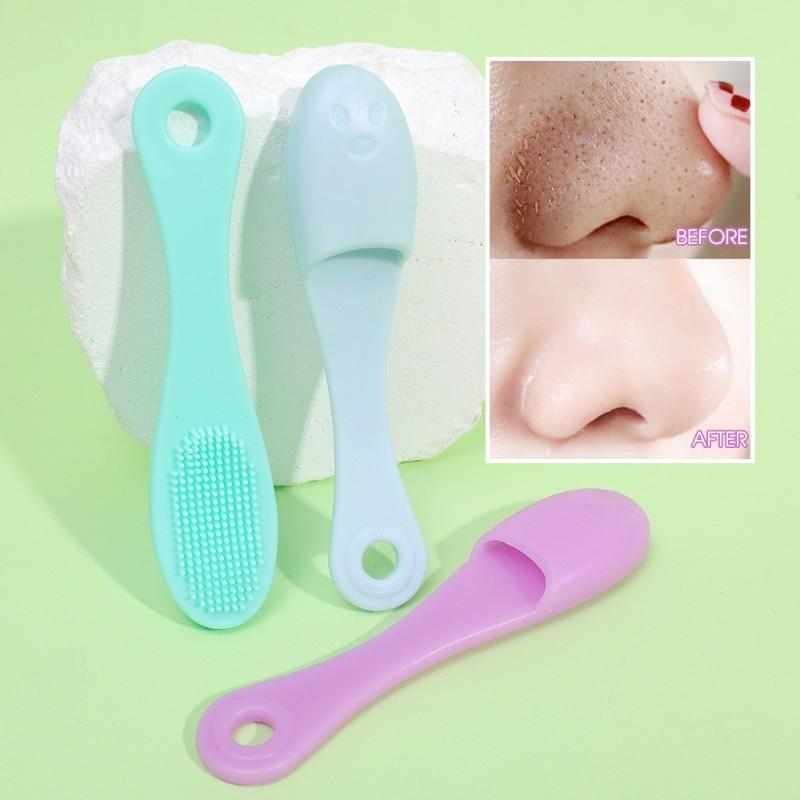 Silicone Nasal Wash Brush - Facial Pore Cleaner - Soft Finger Pet Tooth ...