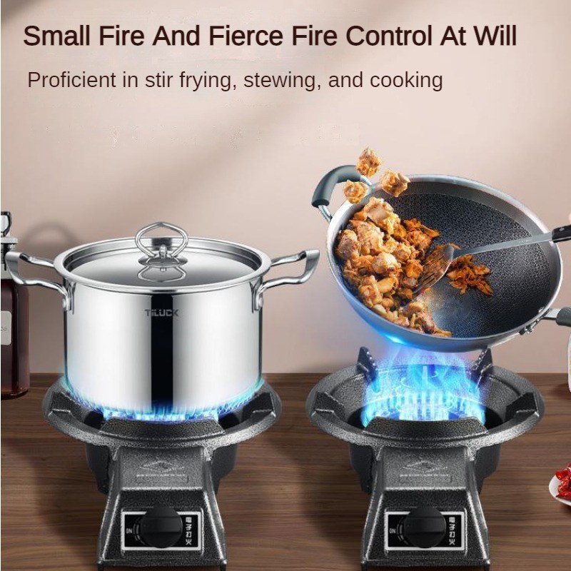 Household Low-pressure Thickened High Fire Stove Desktop Cast Iron ...