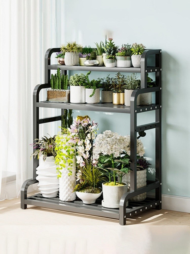 Plant Rack Multi Layer Floor Standing Flower Pot Stand Mobile Plant ...