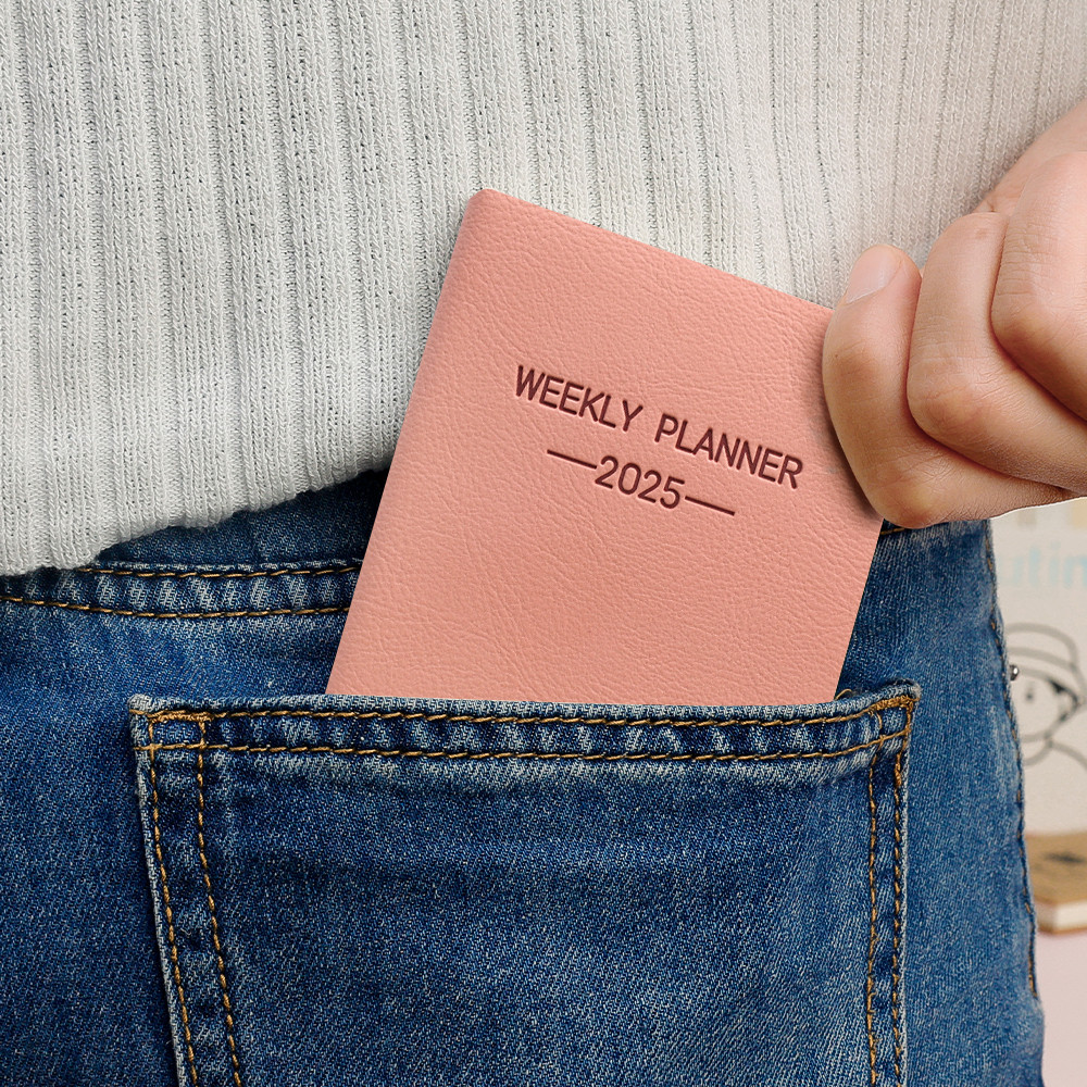 2025 Mini Portable Diary Weekly Planner - To Do List English Notepad ...