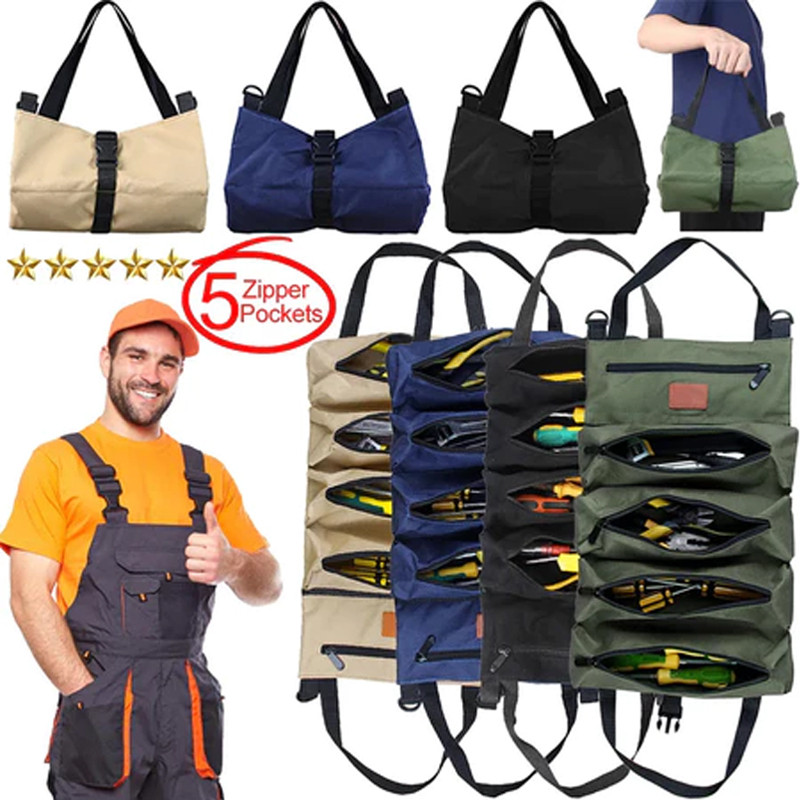 Tool Bag Organizers Heavy Duty Roll Up Tool Bag Organizer Portable Tool ...