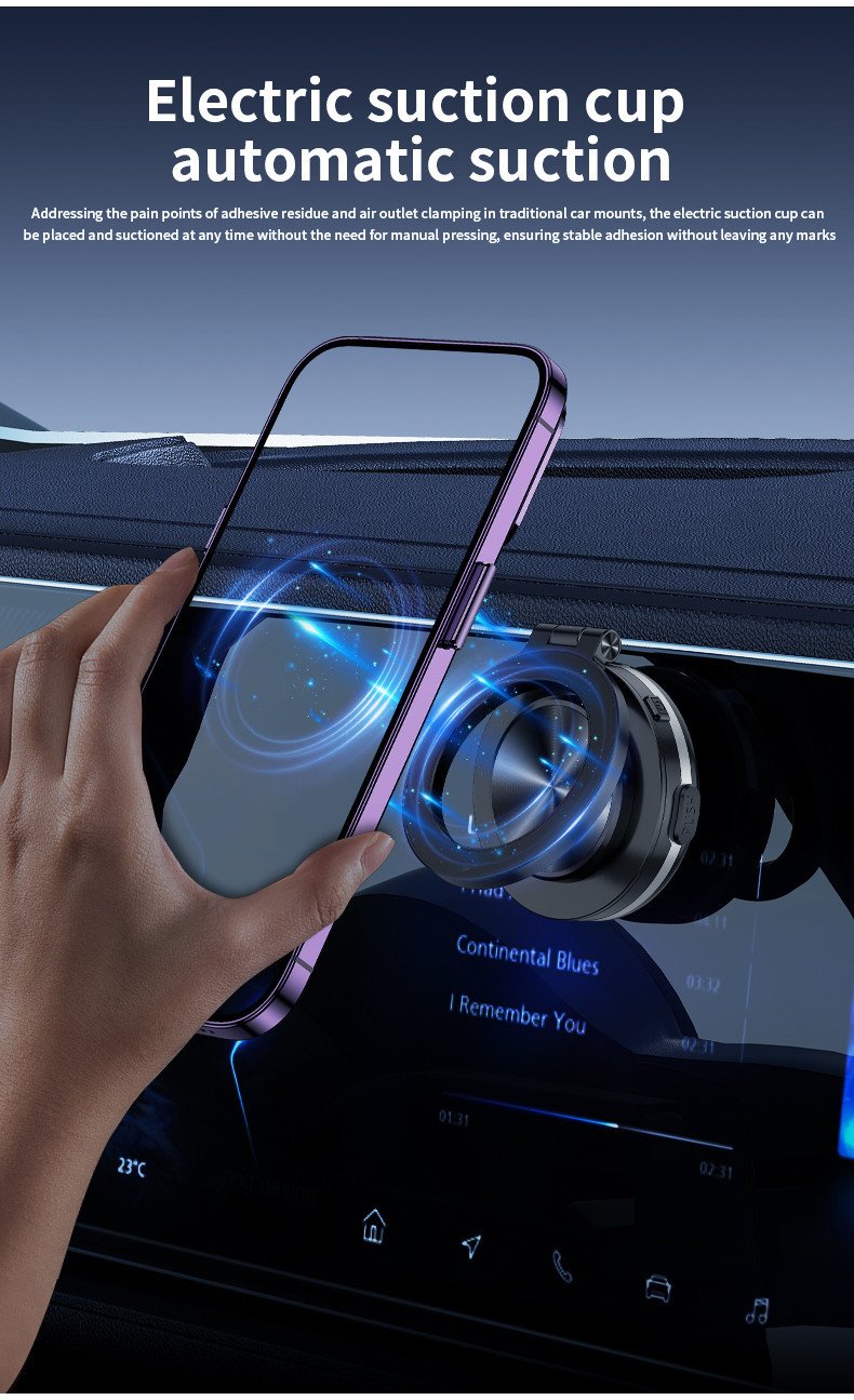 Universal Intelligent Car Mount Mobile Phone Holder Adjustable Magnetic ...