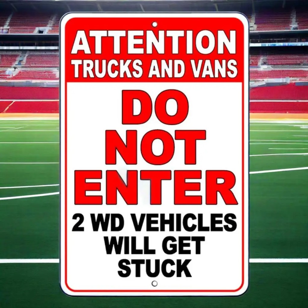 2D High-Visibility No Entry Warning Sign for Off-Road – Durable ...