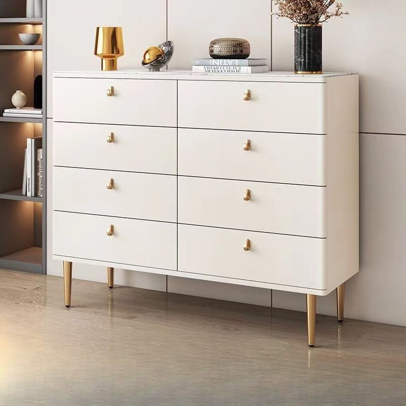 Simple Storage Cabinet Solid Wood Drawer Cabinet Living Wall Facing ...