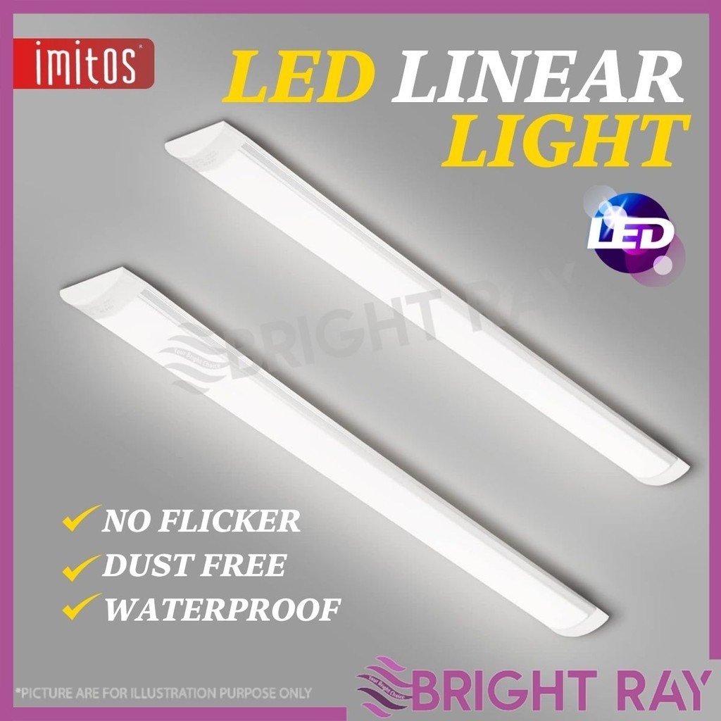 IMITOS 40W LED Linear Light Batten Light Ceiling Surface Mounted LED ...