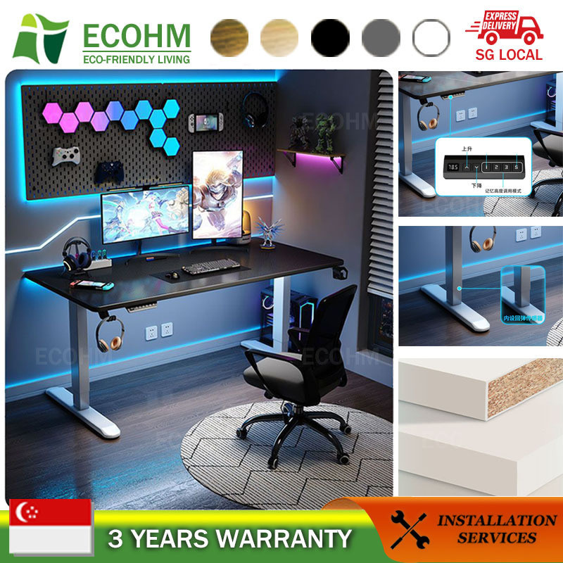 ECOHM Electric Adjustable Desk Home Lifting Computer Table Home Office ...