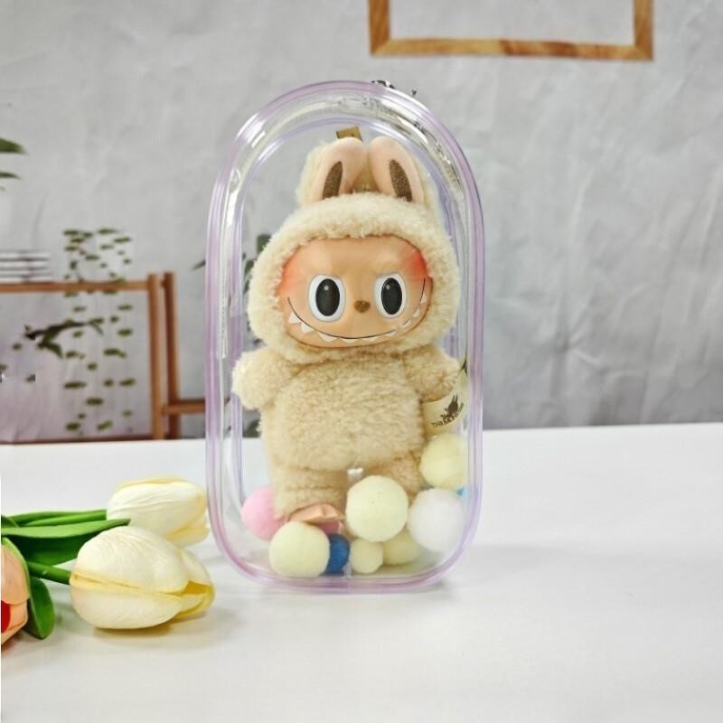 PVC Three-dimensional Baby Bag Labubu Enclosed Transparent Waterproof ...
