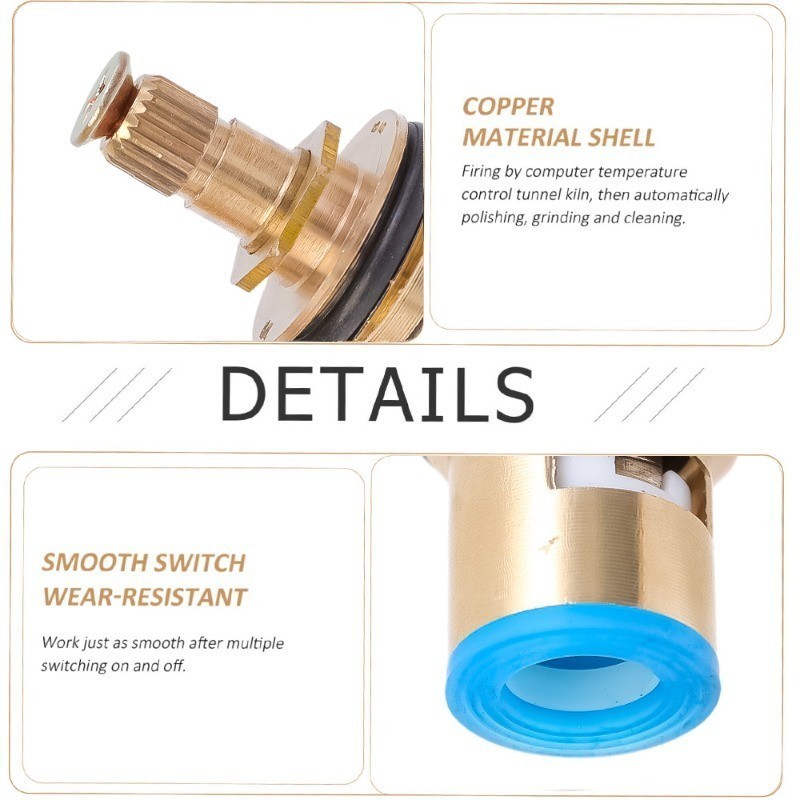 Universal Faucet Valve Core Durable Replacement Brass Tap Inner ...