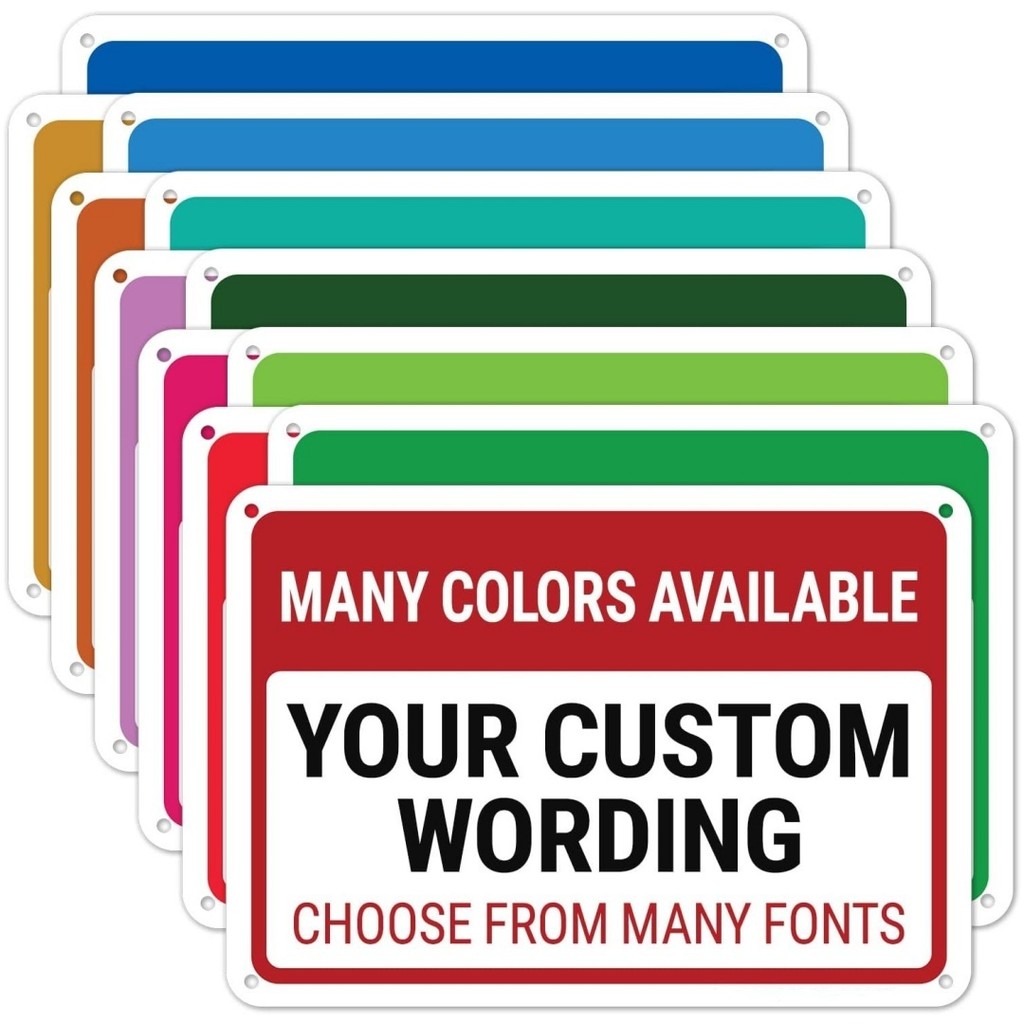 Custom Metal Signs Make Your Own Sign Customized for Business traffic ...