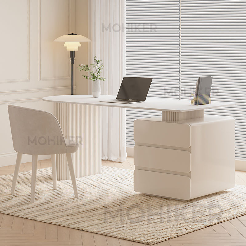 MK Rock Slab Modern Office Living Room Desk Organiser Computer Table ...