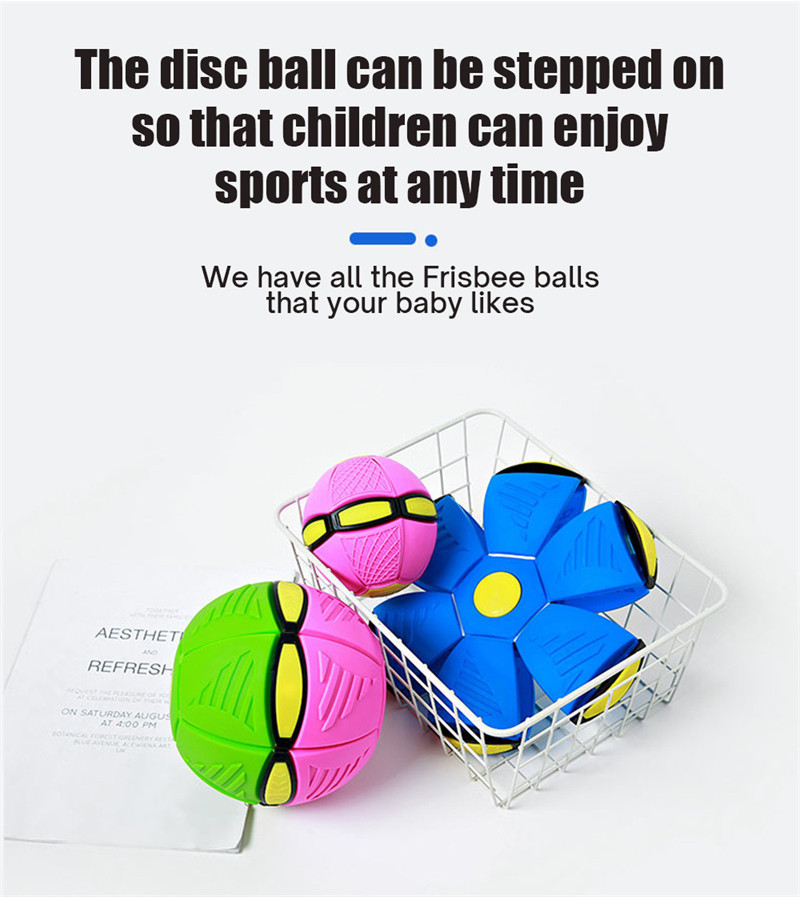 Magic UFO Ball Outdoor Frisbee Ball Flying Saucer Ball Bounce Ball Toy ...