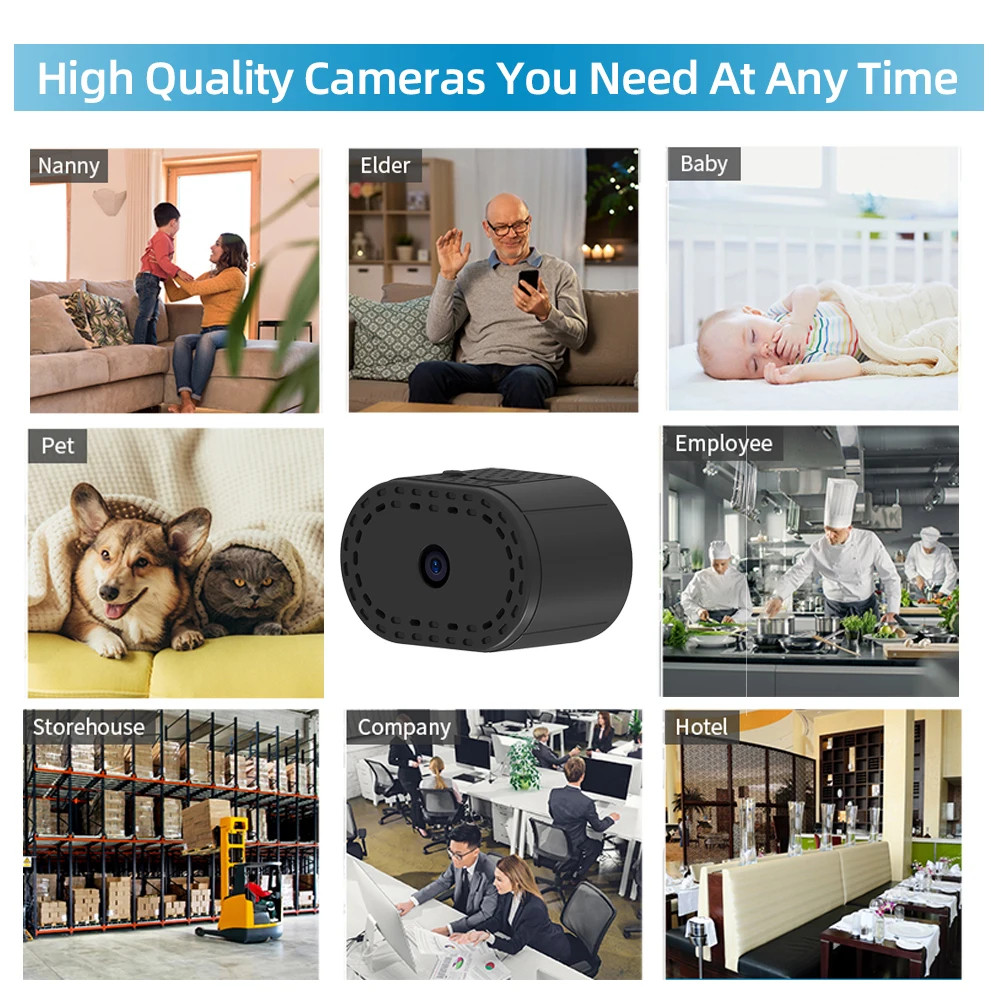 【Shipment within 24 hours】Mini Cameras Wireless WiFi Remote Monitor ...