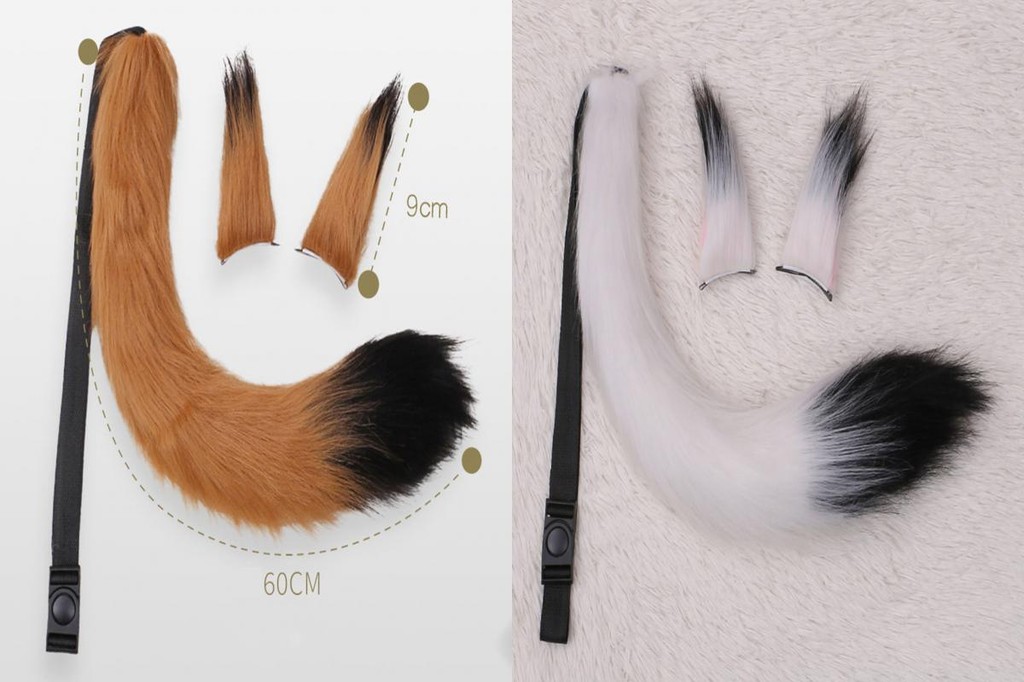AD- Handmade Fox Costume Accessories Fox Cosplay Prop Set Handmade Fox ...