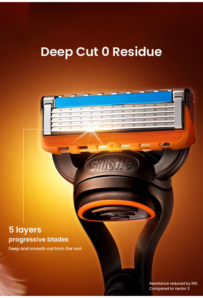 Gillette Fusion 5 Manual Razor Smooth Shaving 1 Handle 5 Razor Head 1 ...