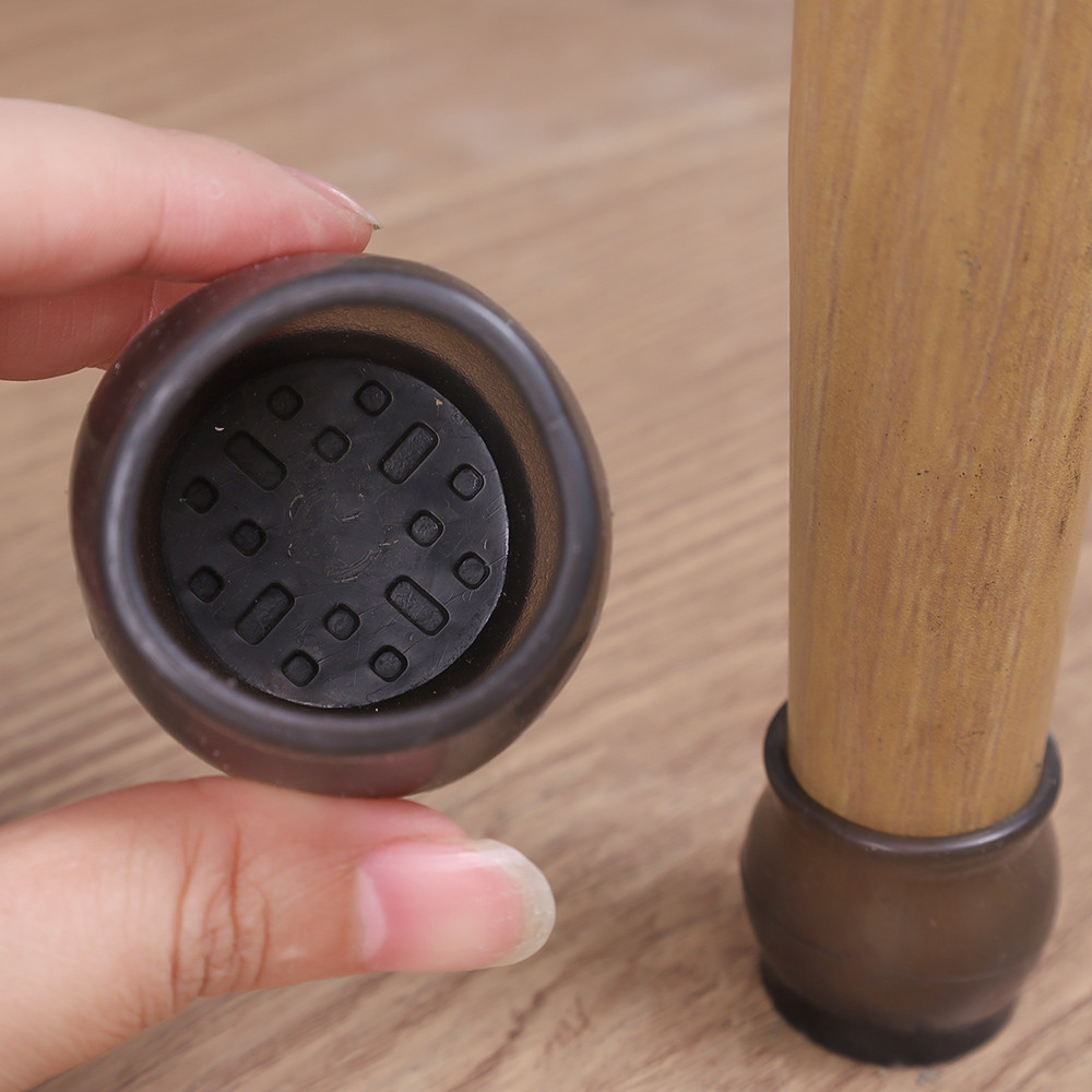 4/8 Pcs Transparent Table Chair Leg Protectors Caps - Round Square ...