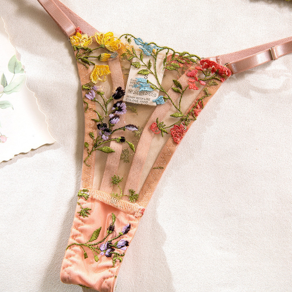 ECMLN Women Transparent Sexy Lace Bra Set Underwired Bras Thin Female ...