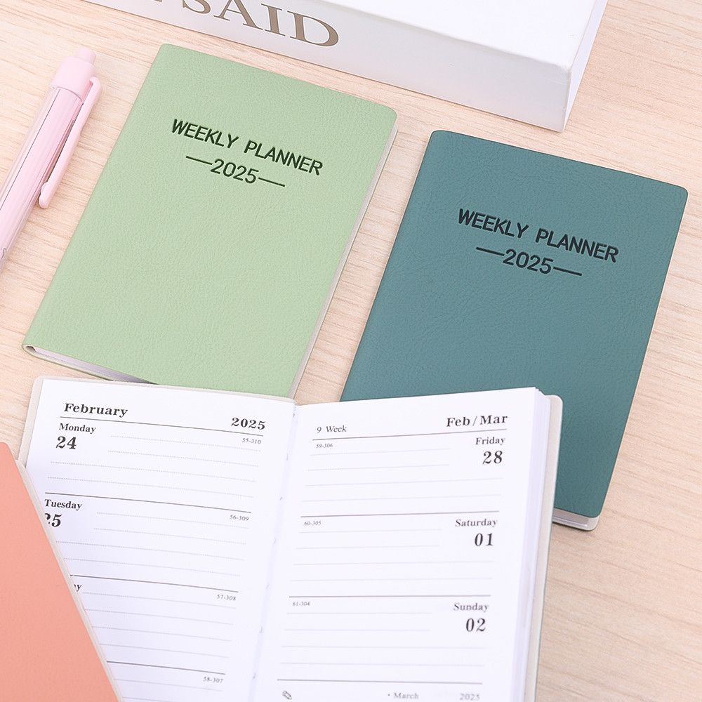2025 Mini Portable Diary Weekly Planner - To Do List English Notepad ...