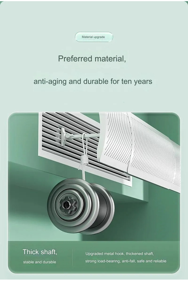Central Aircon Wind Deflector Grid Ceiling Duct Airflow Diverter Air ...