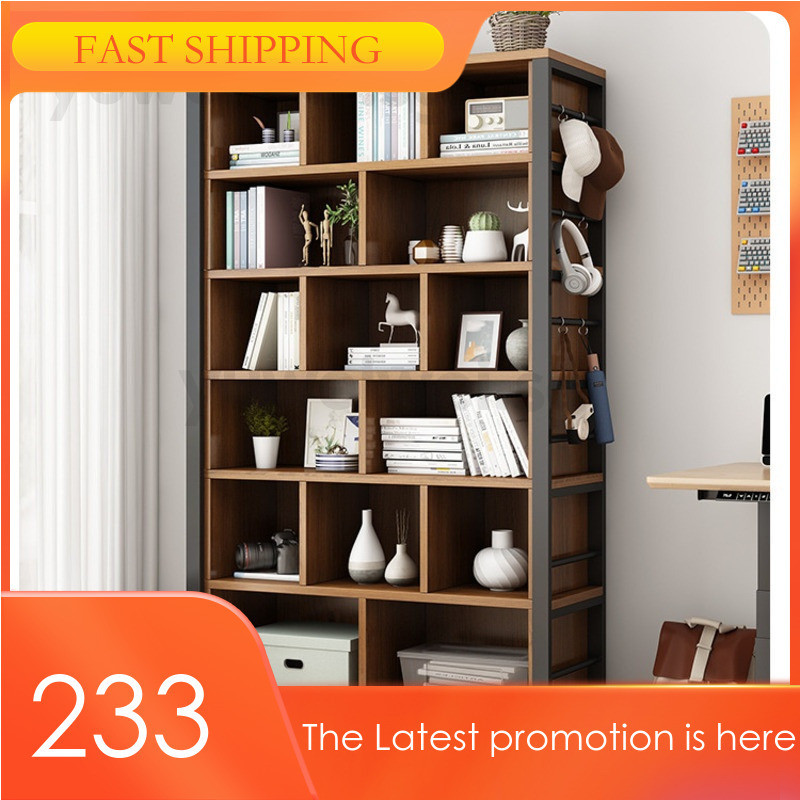 SHELFO Grid Bookshelf Storage Rack Home Integrated Wall Mounted ...