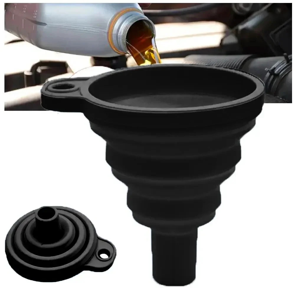 Universal Engine Funnel Car Silicone Liquid Funnel Washer Fluid Change ...