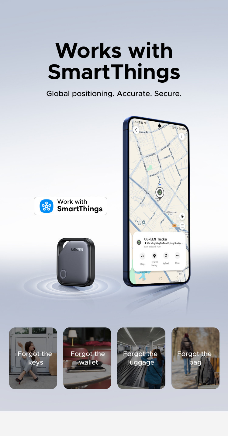 UGREEN Tracker Samsung Locator Work with SmartThings Global Position ...